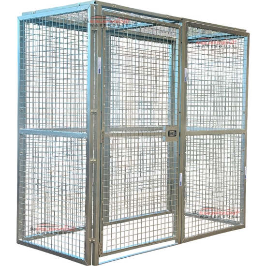 Wire Mesh Storage Cage Large With Back | LPG Gas Cages | Forklift ...